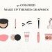 Makeup SVG Bundle, Make up Clip Art Bundle, Lipstick Svg Files, Makeup ...