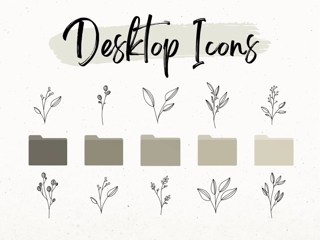 Folder Icons for Mac Windows Desktop Icons Aesthetic Folder - Etsy