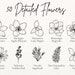 U.S. State Flower Svg Bundle, Flower Stencil, Flower Tattoo Design ...