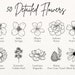 U.S. State Flower Svg Bundle, Flower Stencil, Flower Tattoo Design ...