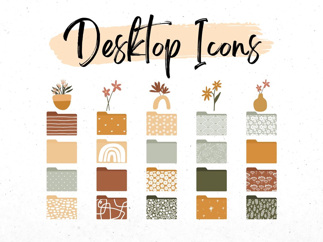 Folder Icons for Mac, Windows Desktop Icons, Aesthetic Folder Icons PNG ...
