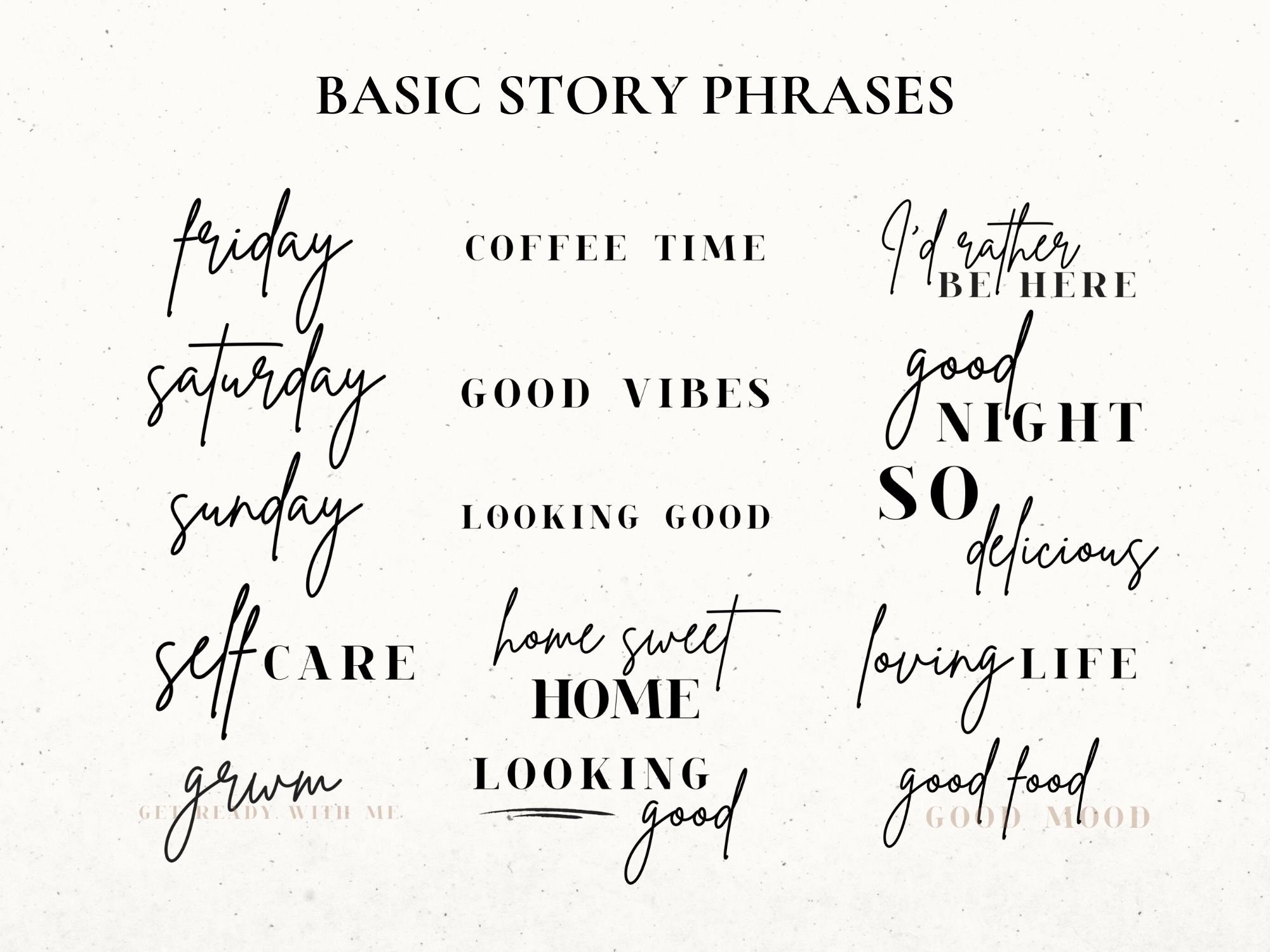 Instagram Story Stickers Boho Instagram Sticker Set - Etsy