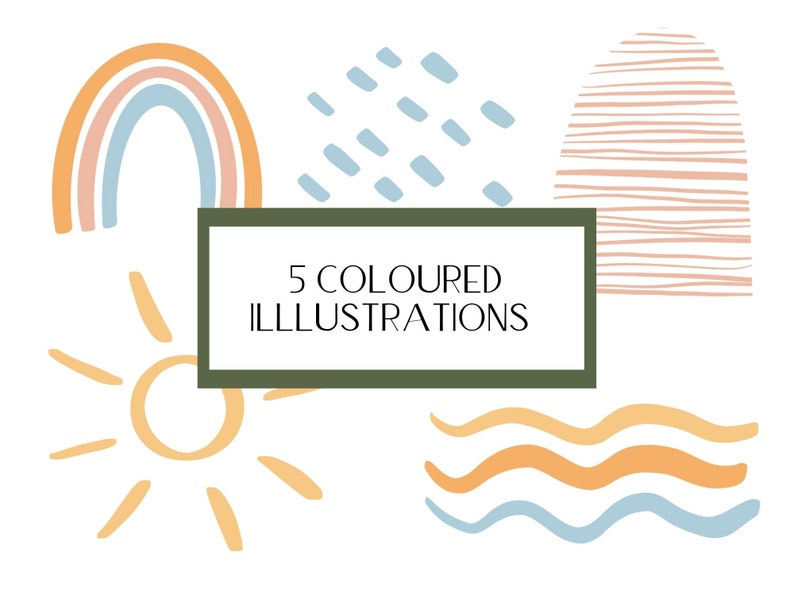 Boho SVG Bundle Bohemian Clip Art Set Botanical flower Svg | Etsy