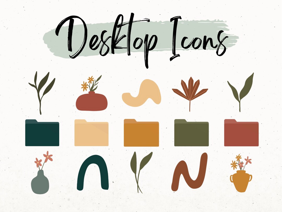 Folder Icons for Mac Windows Desktop Icons Aesthetic Folder - Etsy