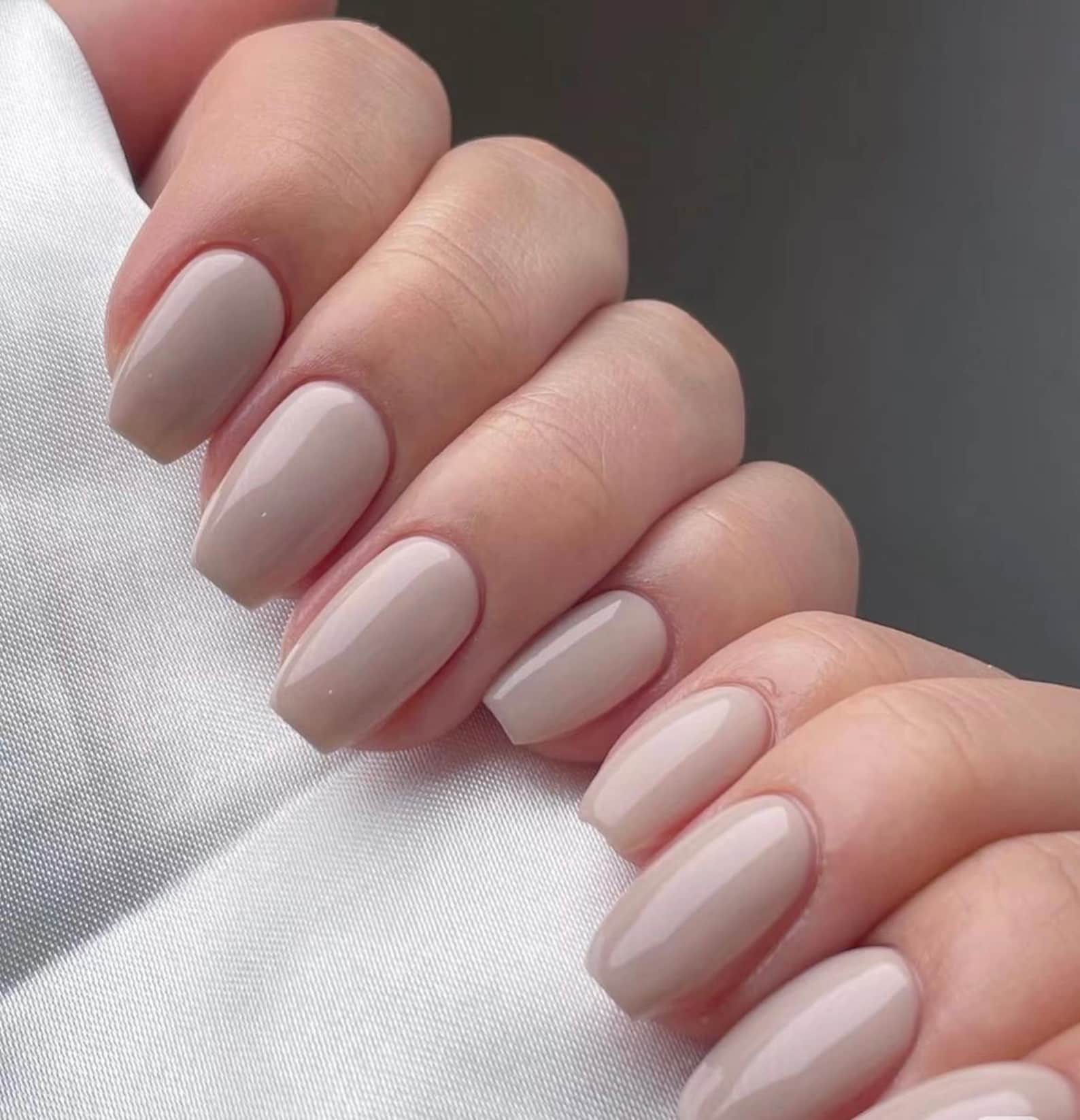 Beige Oatmeal Creamy Short Coffin Luxury Press on Nails - S032 - Etsy