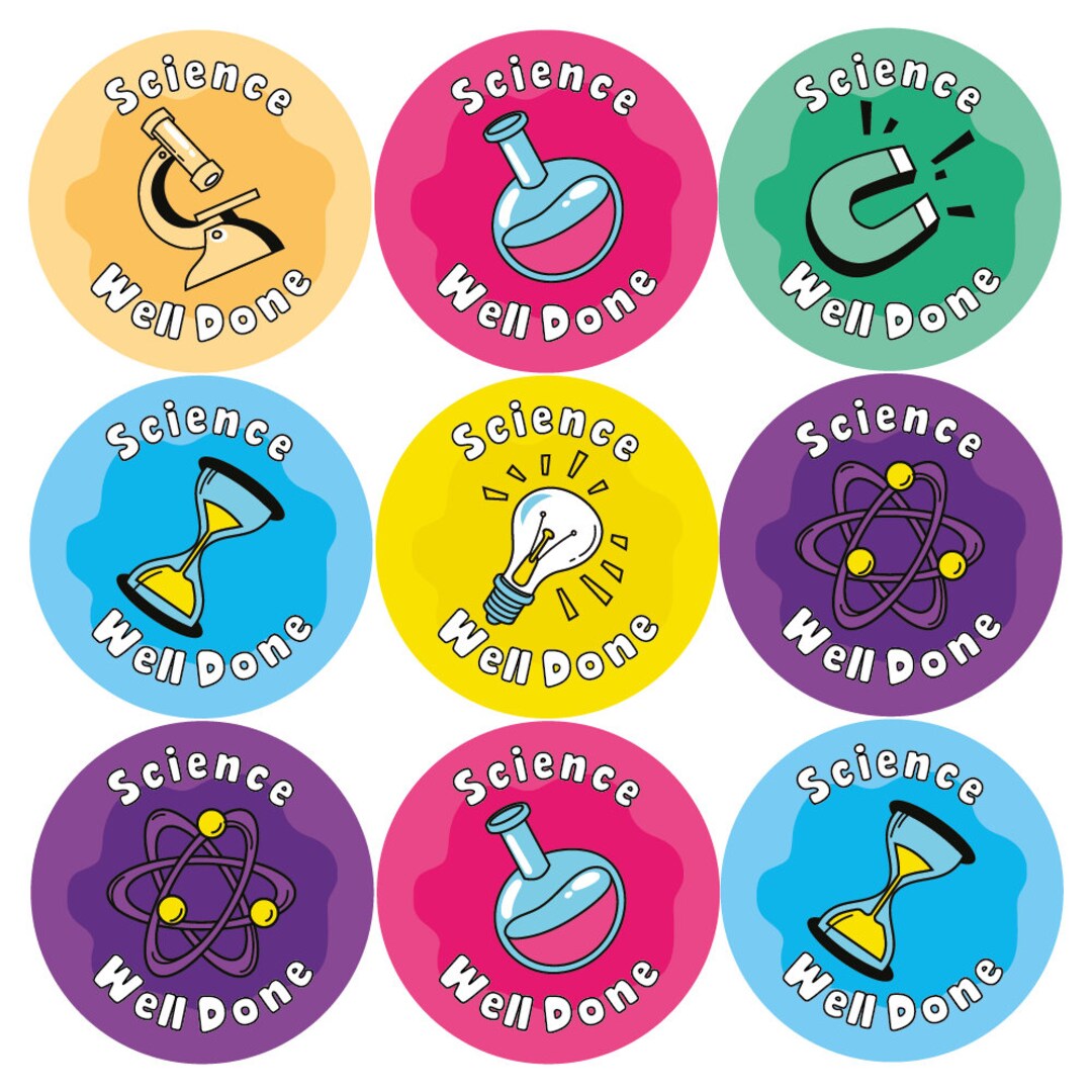 144 Science Well Done Reward Stickers for School Teachers - Etsy