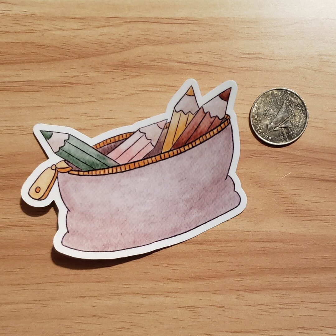 Pencil Case Sticker. 4 Inch. - Etsy