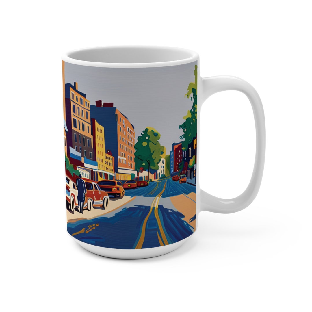 New York City Street Mug 15oz - Etsy