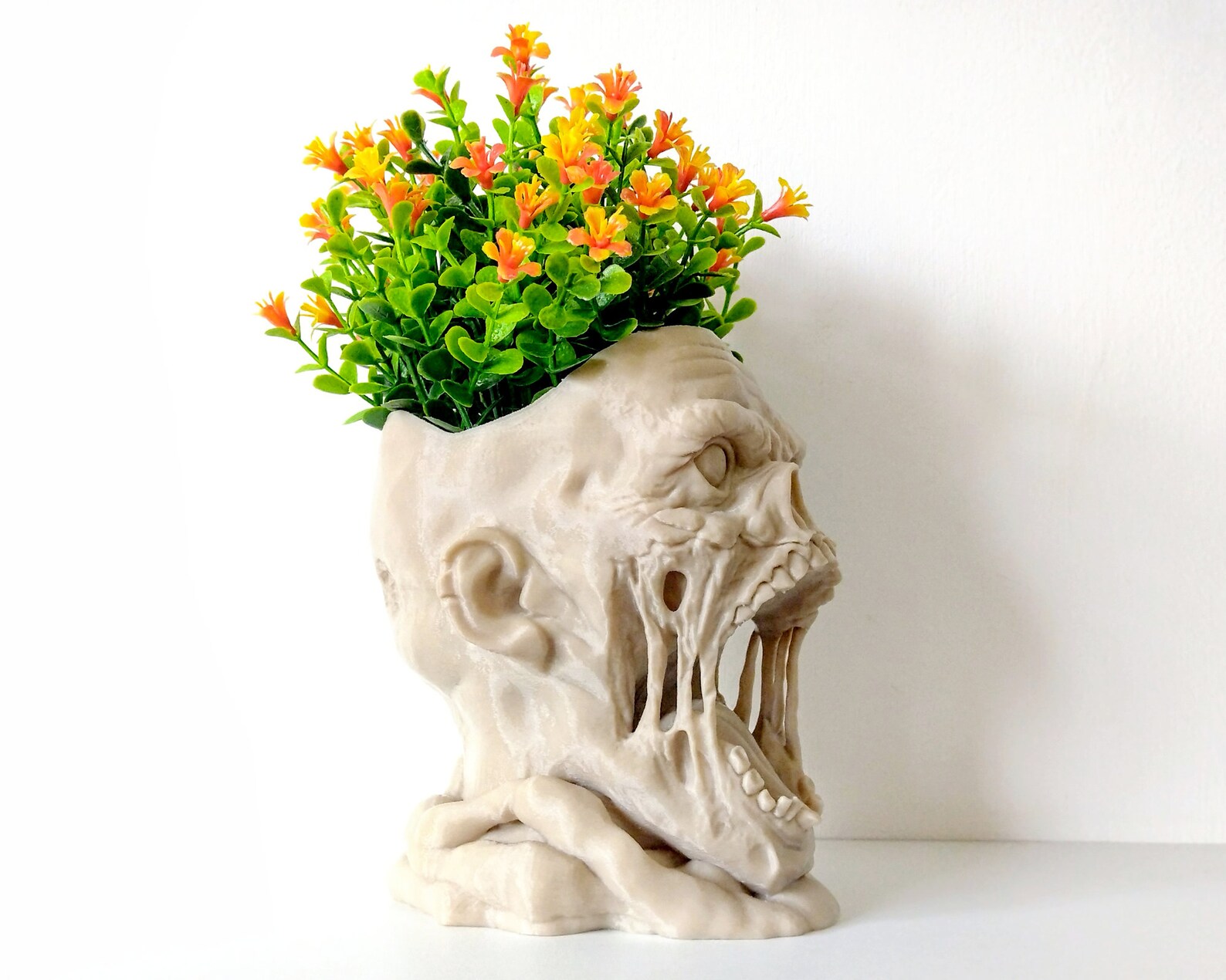 Horror Planter Zombie Bust Plant Pot, Scary & Dark Gothic Sculpture - Etsy
