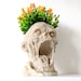 Horror Planter - Zombie Bust Plant Pot, Scary & Dark Gothic Sculpture ...