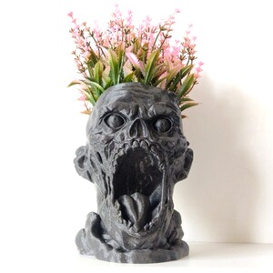 Horror Planter Zombie Bust Plant Pot, Scary & Dark Gothic Sculpture - Etsy