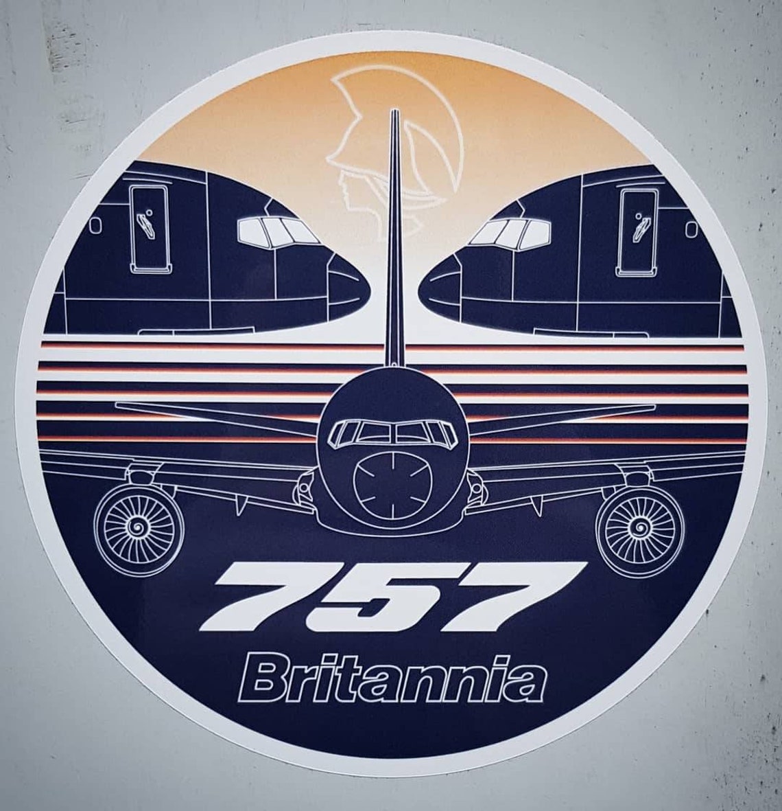 Britannia Airways Boeing 757 Sticker Gift Pilot Cabin Crew - Etsy