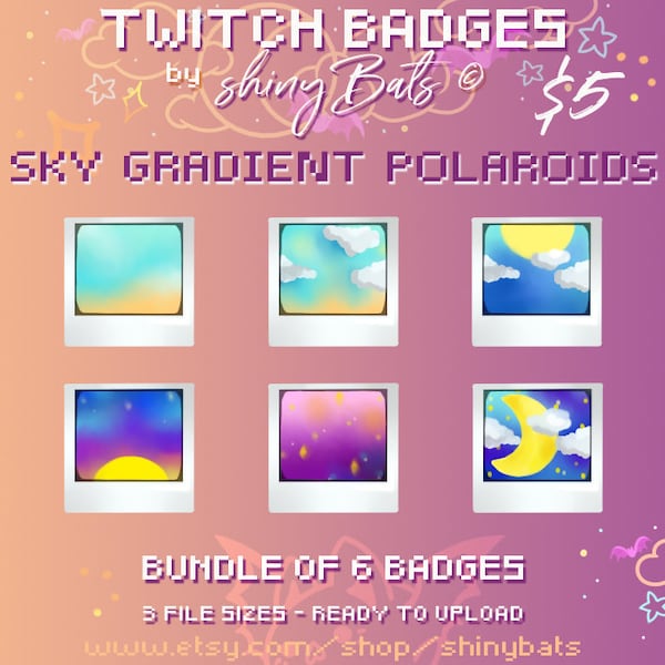 18 Colorful Crystal Twitch Bit Badges for Affiliated or Partnered ...