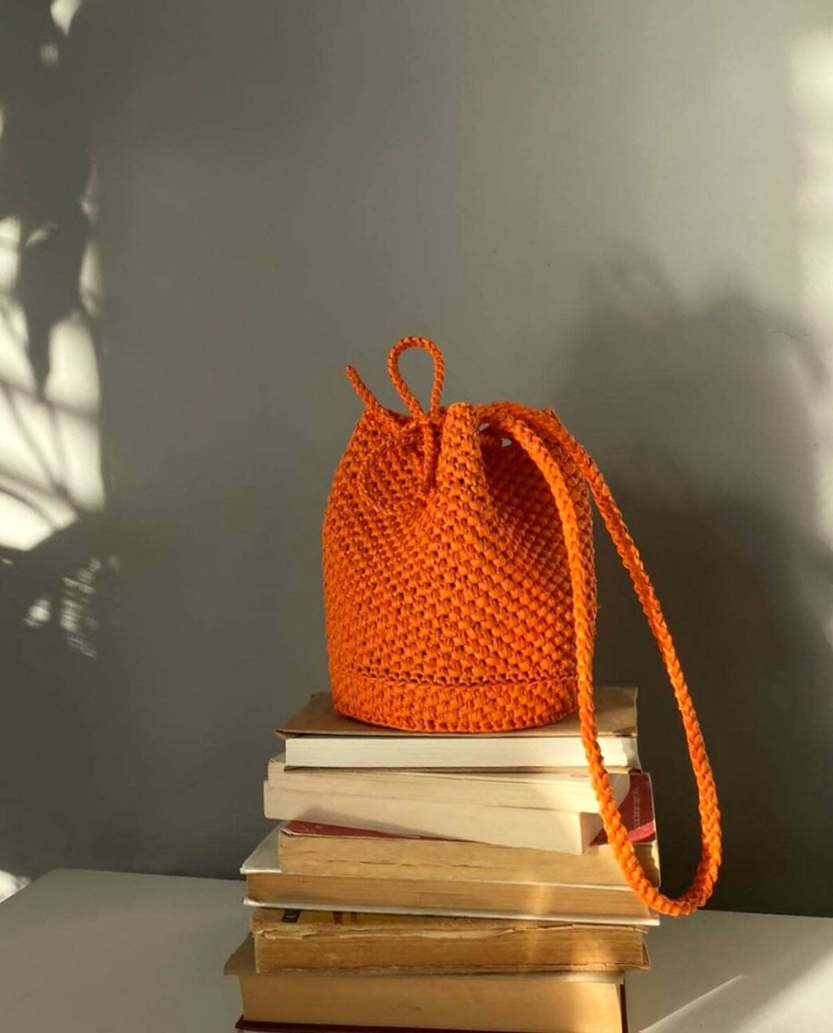 Handmade Luciana Raffia Bucket Bag, Raffia Bag, Handmade Bag, Crochet ...