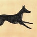 Whippet Drawing 'chase' Folk Art Dog Animal A4 - Etsy