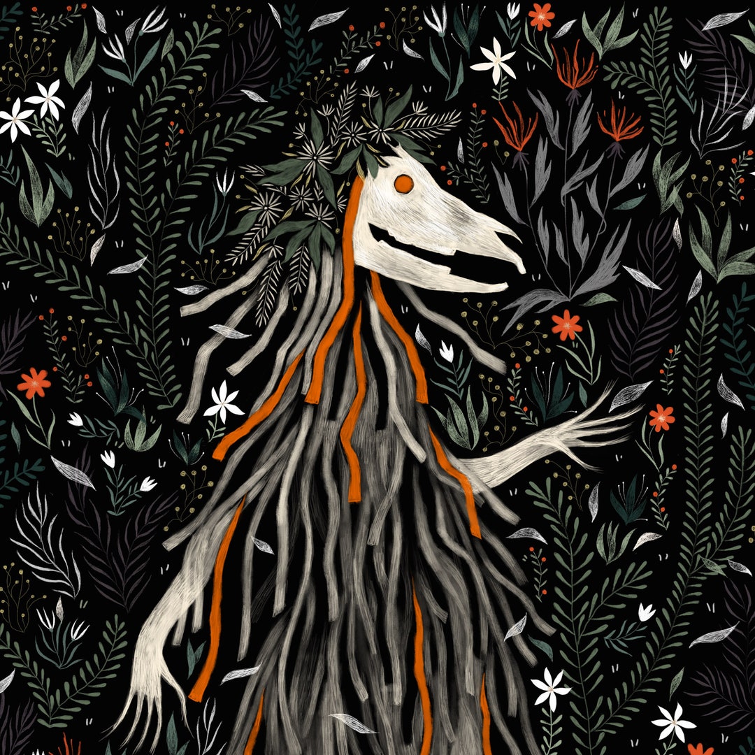 The Cornish Oss Fine Art Print | Size A5 A4 A3 | Illustration Wall Art ...