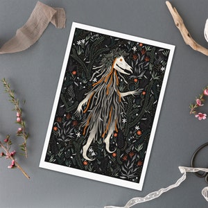 The Cornish Oss Fine Art Print | Size A5 A4 A3 | Illustration Wall Art ...