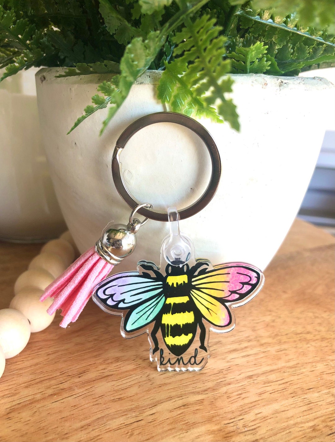Bee Kind Keychain Gift Keychain Bee Keychain Keychain for Women 2 ...