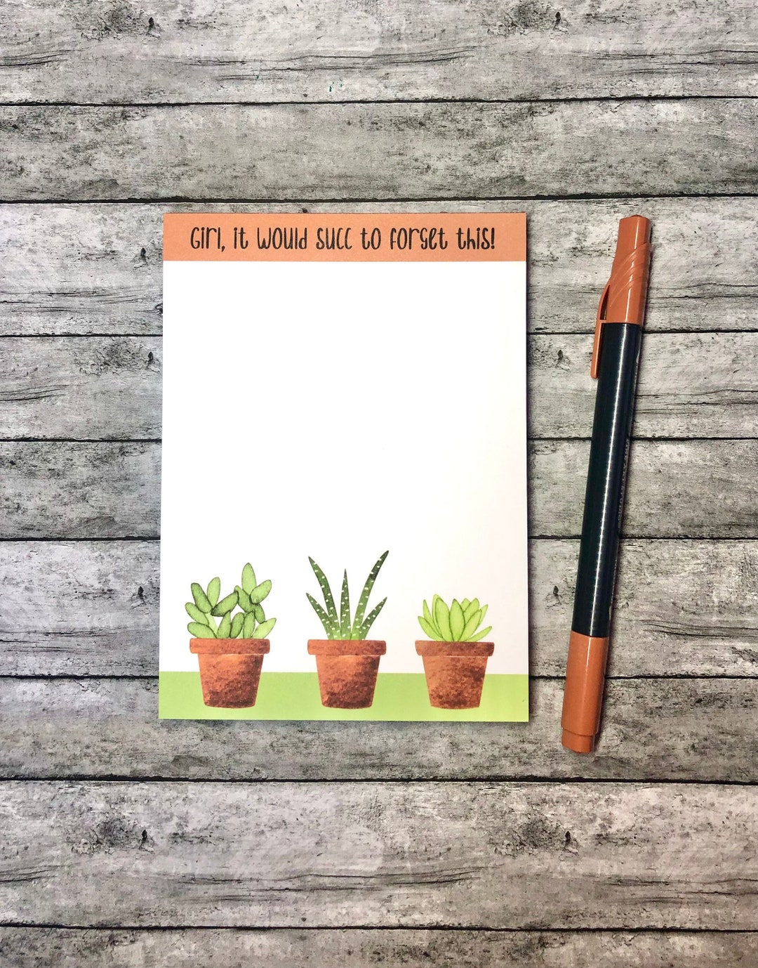 Plant Notepad Notepad Teacher Notepad Stationery Plant Lover Plant Mom ...