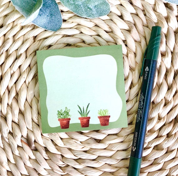 Plant Post-it Notes Sticky Notes Stationery Post-it Note - Etsy