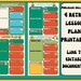 Weekly Lesson Plan Template- Groovy Classroom Digital Download 4 Lesson ...