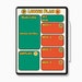 Weekly Lesson Plan Template- Groovy Classroom Digital Download 4 Lesson ...