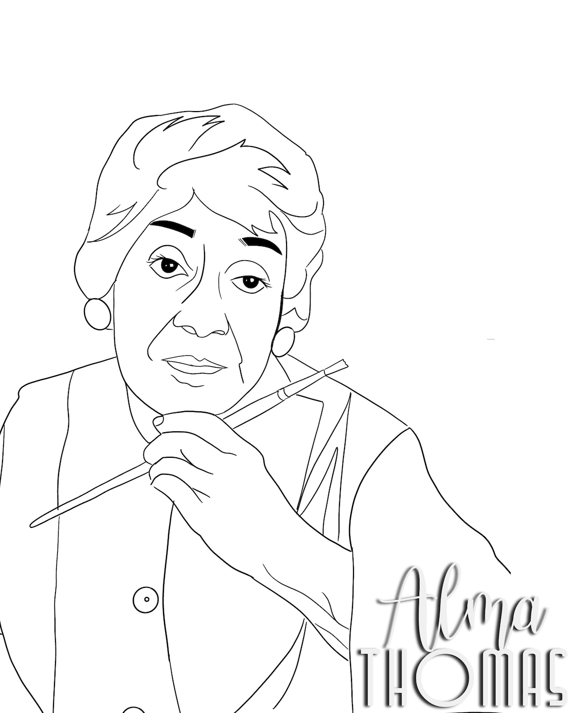 Women in Art Coloring Page Bundle yayoi Kusama. Frida Kahlo, Alma ...