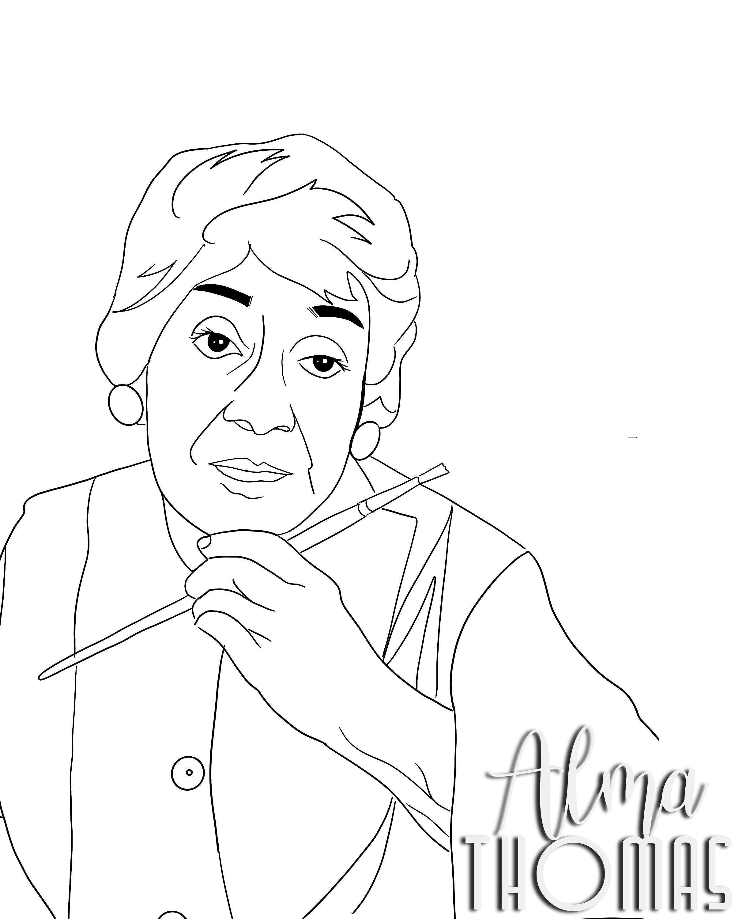 Women in Art - Coloring Page Bundle (yayoi Kusama. Frida Kahlo, Alma ...