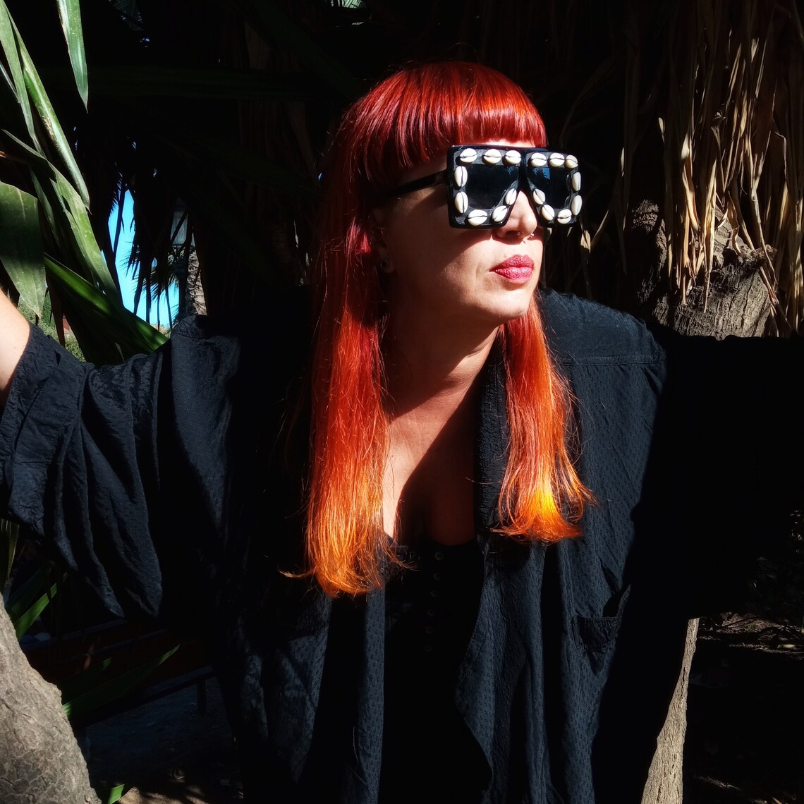 Big Square Glasses, Flamboyant Sunglasses Women, Unique Square Eyewear ...