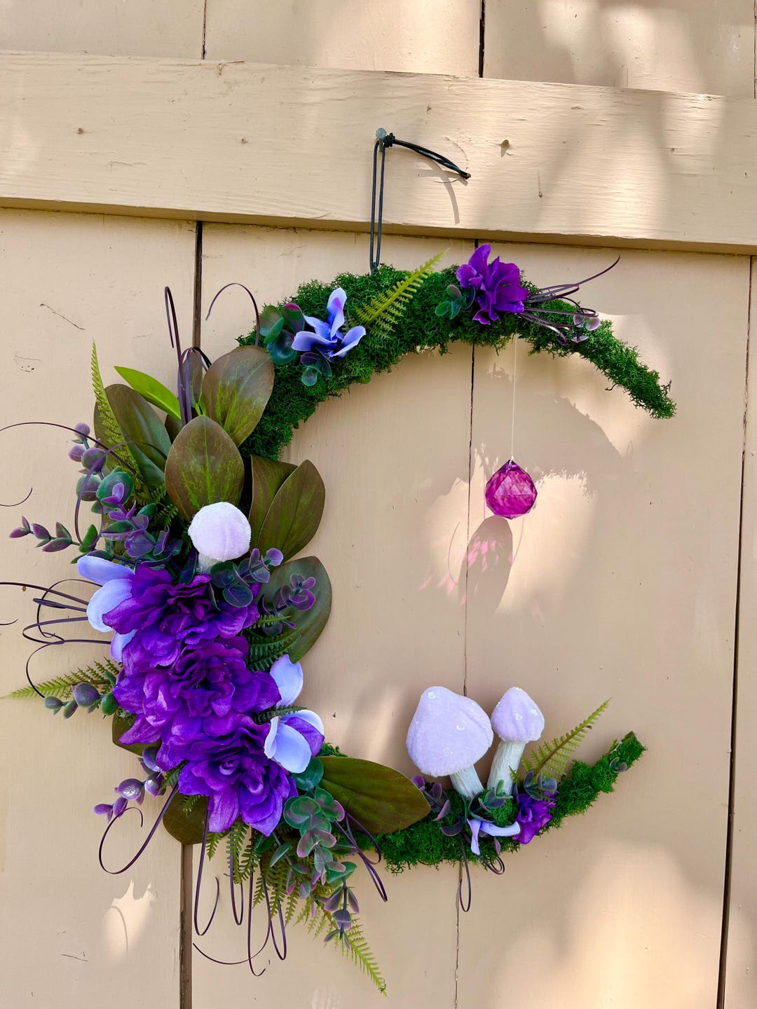 Magical Fairy Crescent Moon Wreath - Etsy