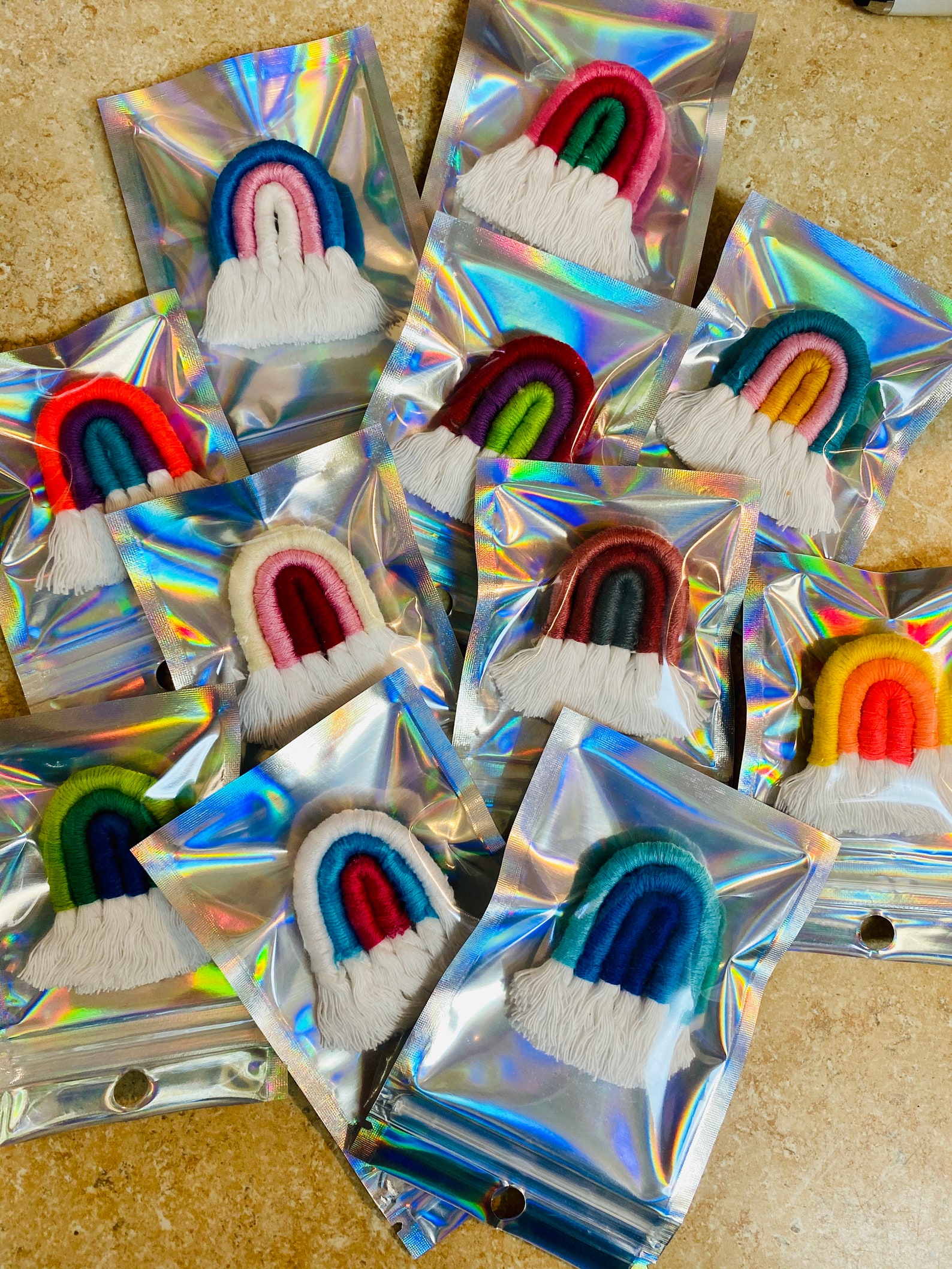 Mystery Color Macrame Mini Rainbow Magnet Unique Gift - Etsy