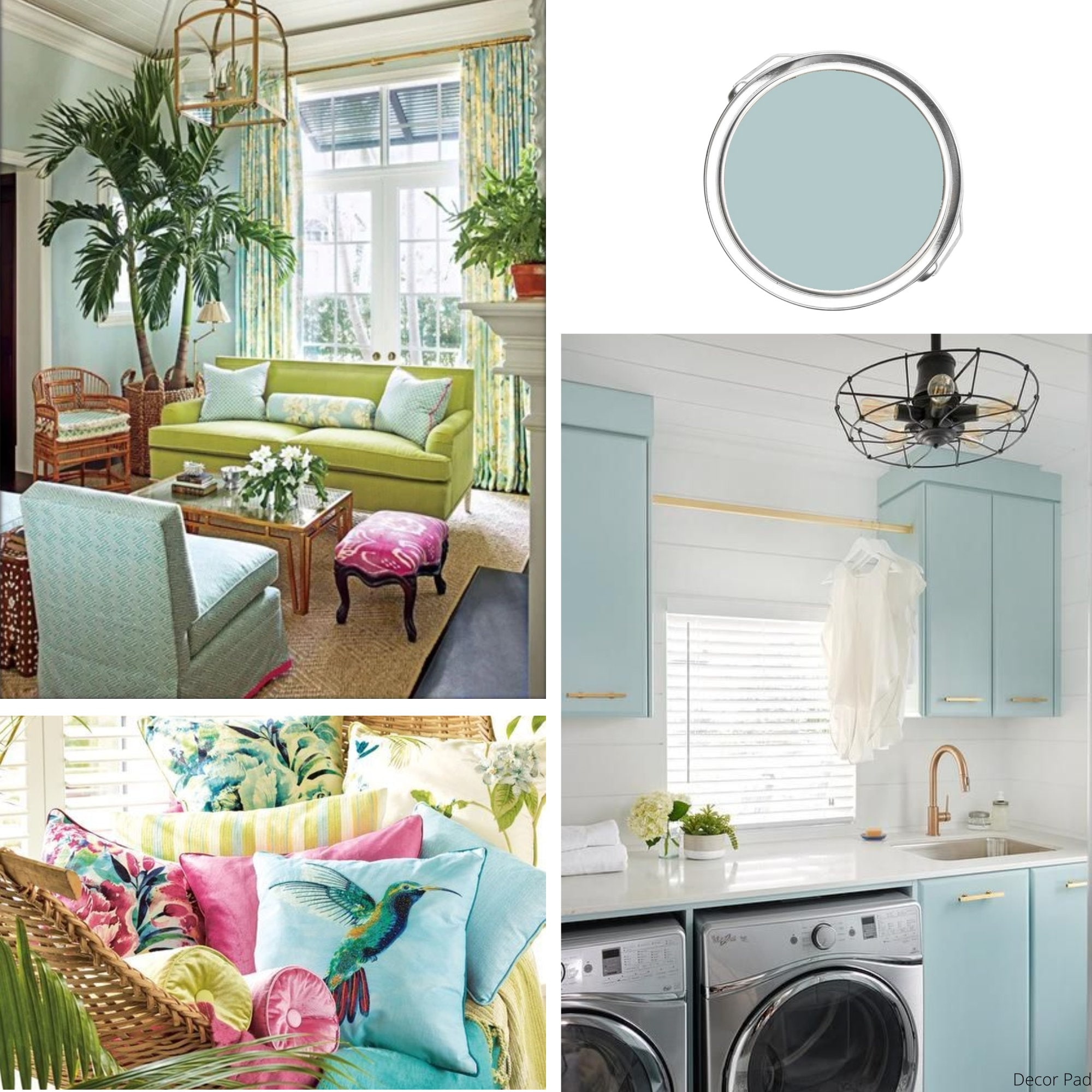 Tropical Paint Caribbean Benjamin Moore Paint Palette Bedroom Green ...