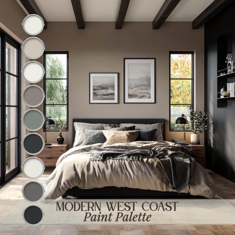 Benjamin Moore Revere Pewter Color Palette Modern West Coast Interior ...