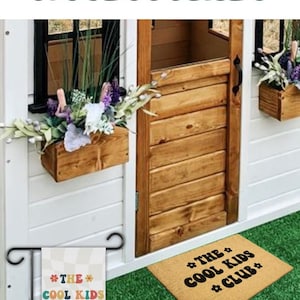 Clubhouse Flag Personalized Playhouse Accessories Cool Kid Club Outdoor ...