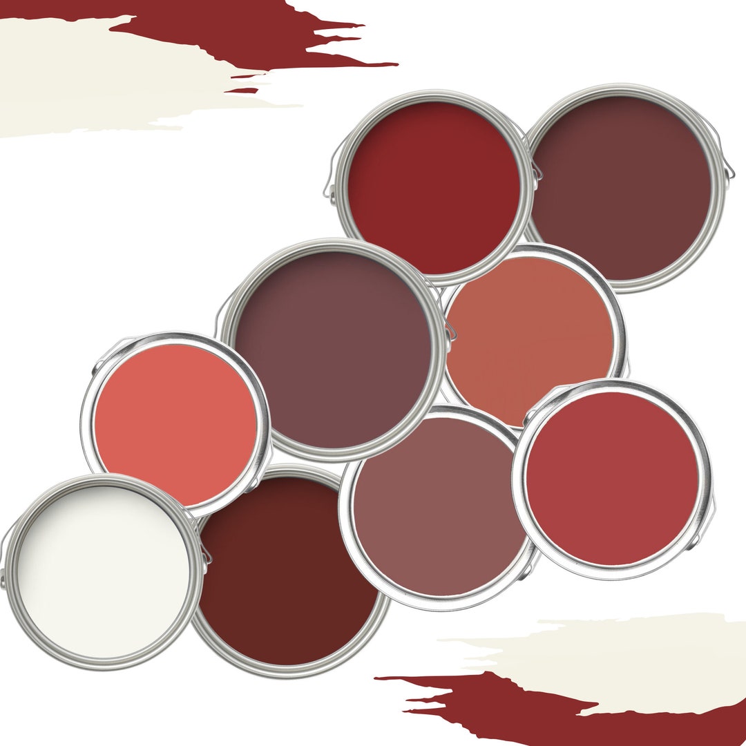 Benjamin Moore RED Paint Palette Burgundy Paint Scheme Pink Color ...