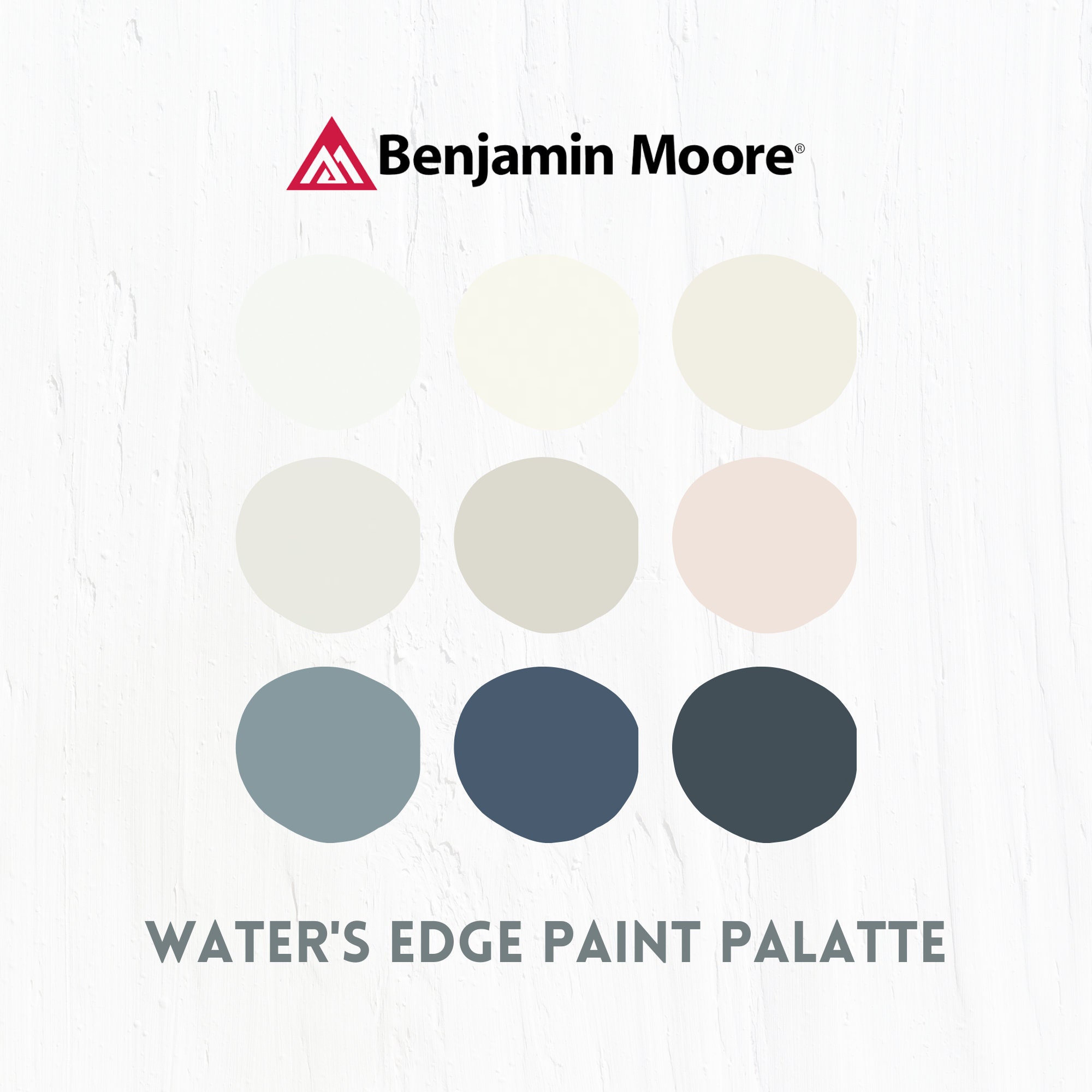 Benjamin Moore Waters Edge Paint Palette Coastal Cottage Color Palette ... Benjamin Moore Waters Edge Paint Palette Coastal Cottage Color Palette ...