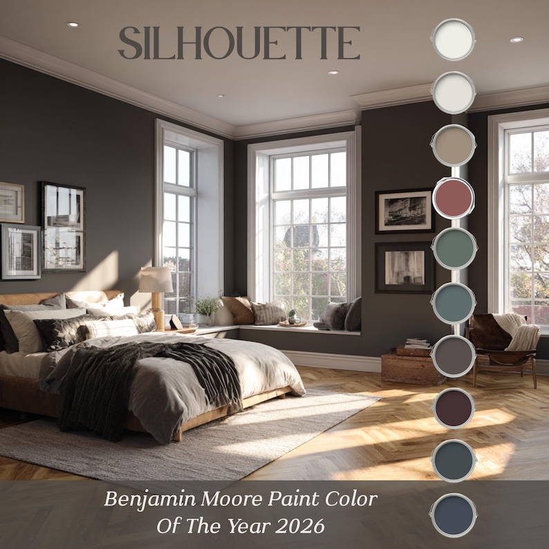 Benjamin Moore 2026 Interior Color Palette Silhouette Paint Scheme ...