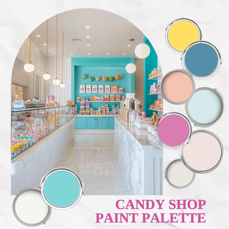 Candy Shop Decor Sweet Shop Design Idea Benjamin Moore Paint Color ...