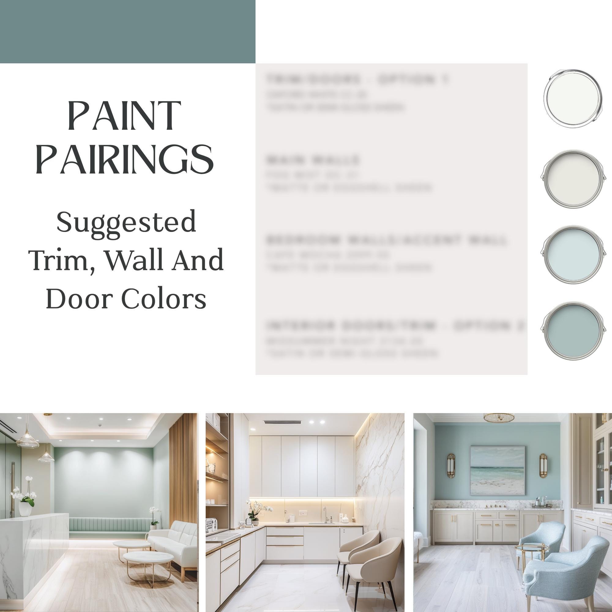 Med Spa Interior Design Paint Palette Luxury Botox Medical Spa ...