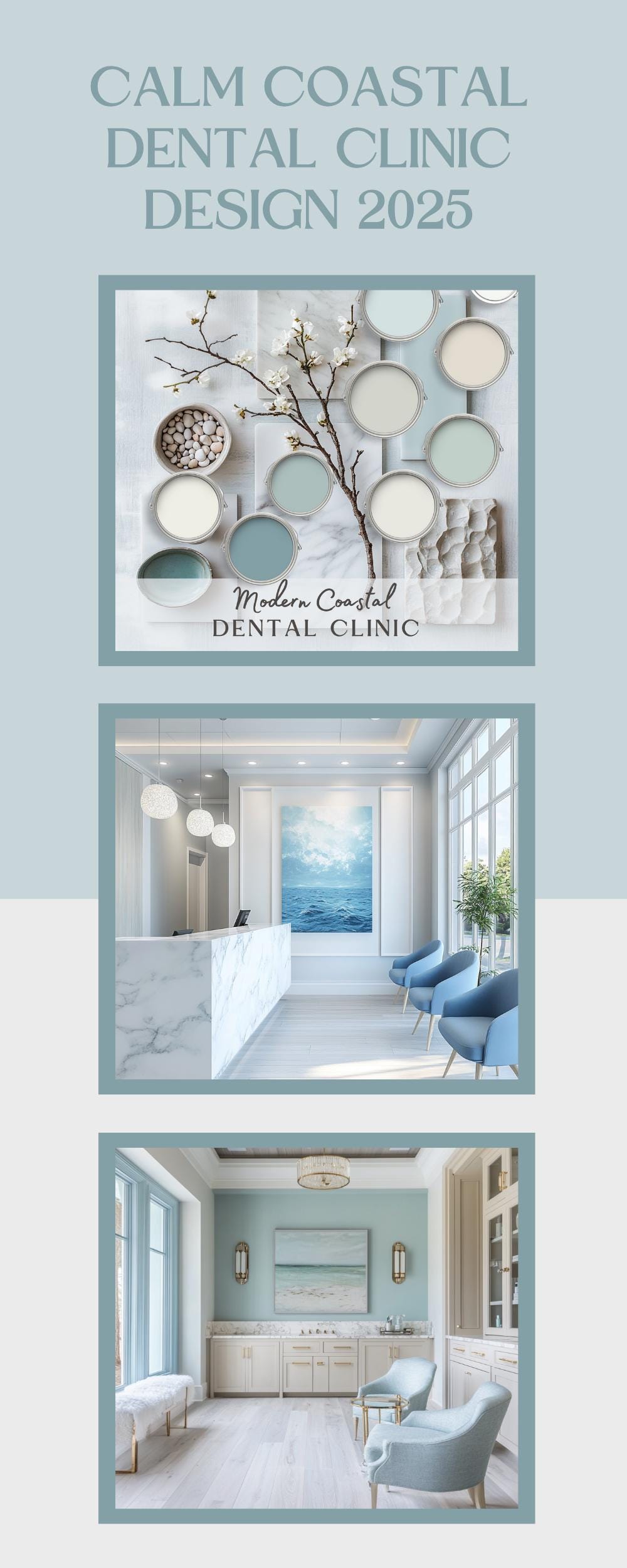 Dental Clinic Interior Design Color Palette for Orthodontic Reception ...