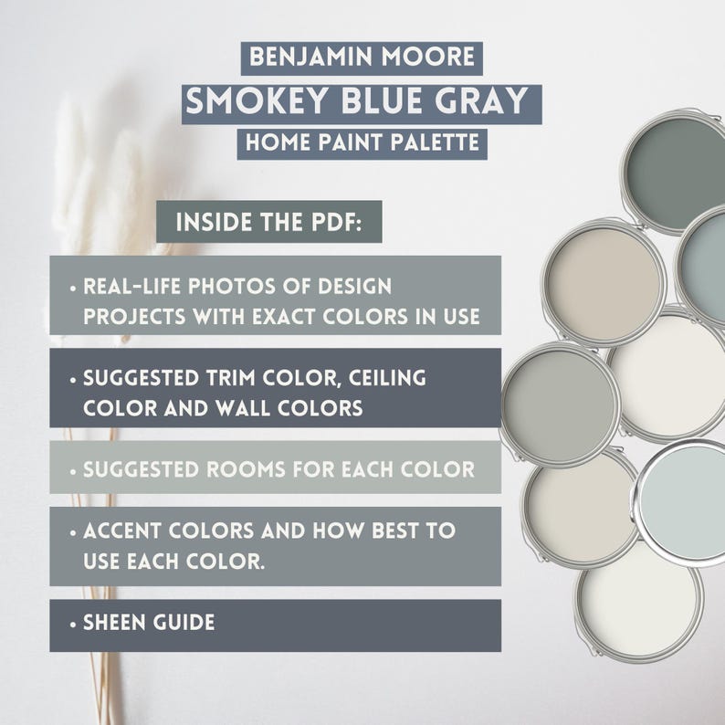Benjamin Moore Blue Paint Color Palette Calm Coastal Kitchen Color ...
