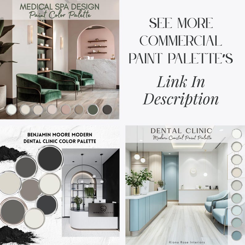 Dental Clinic Interior Design Paint Color Palette Modern Luxury ...