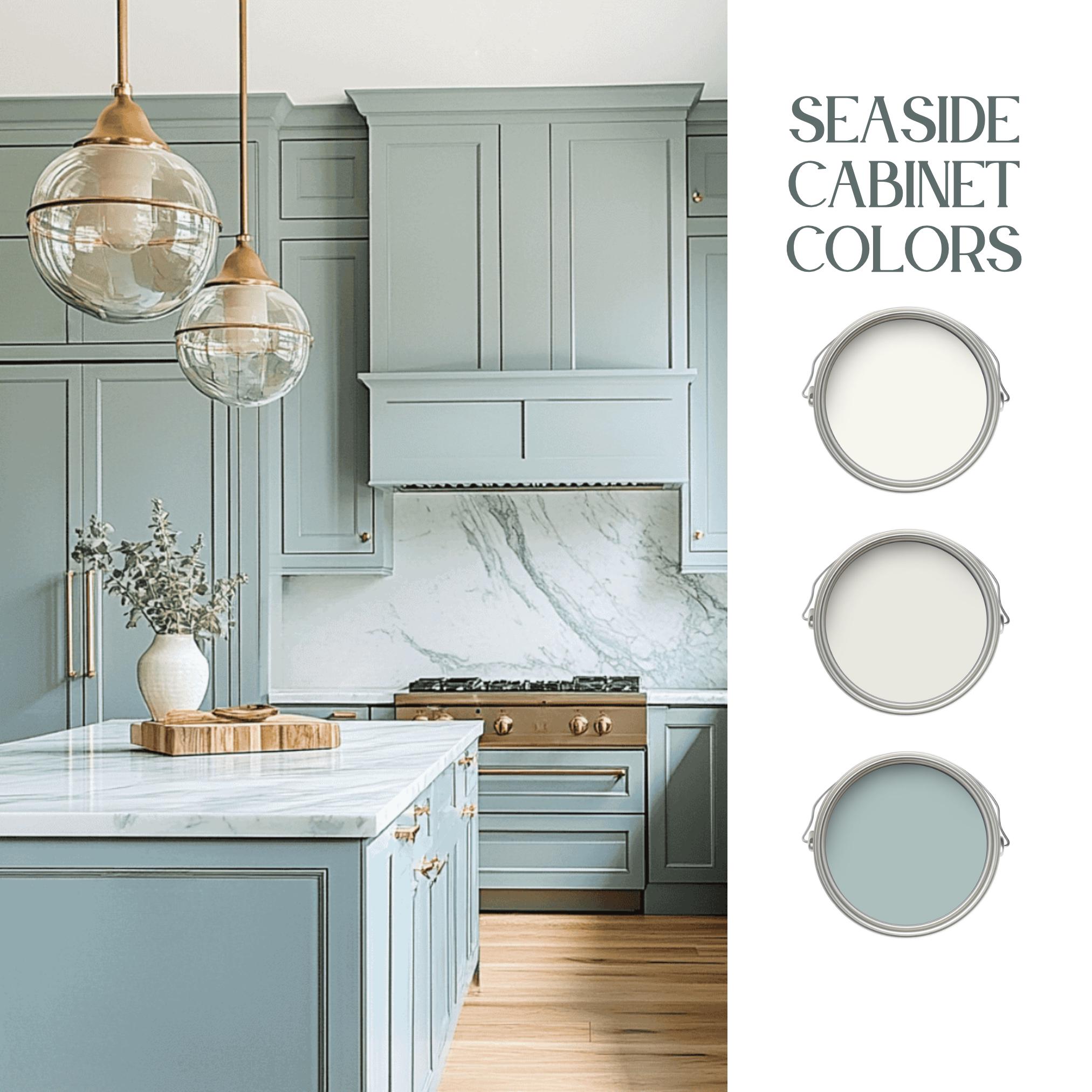 Modern Seaside Paint Palette Coastal House Paint Color Gray Blue Green ...