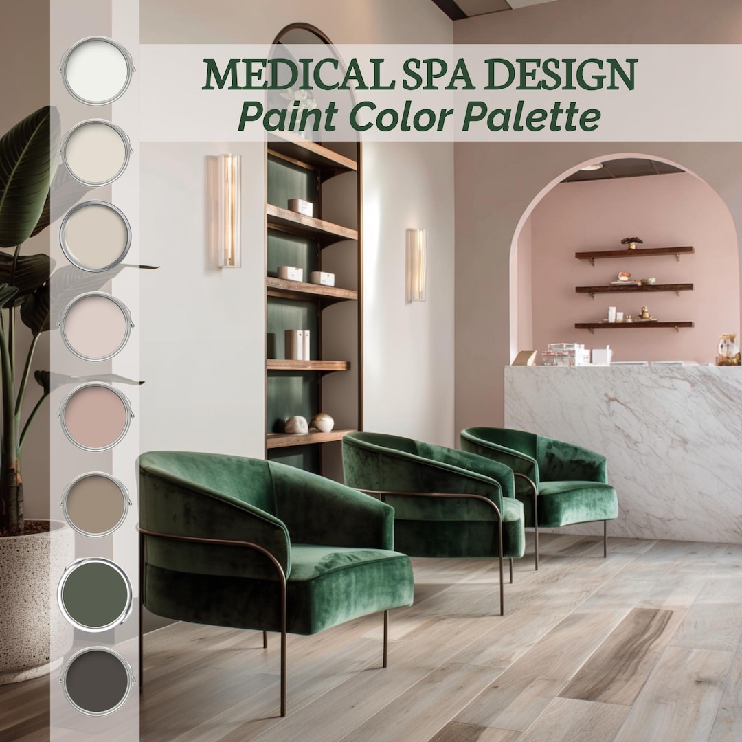 Med Spa Interior Design Paint Color Palette Trend Luxury Wellness Spa ...