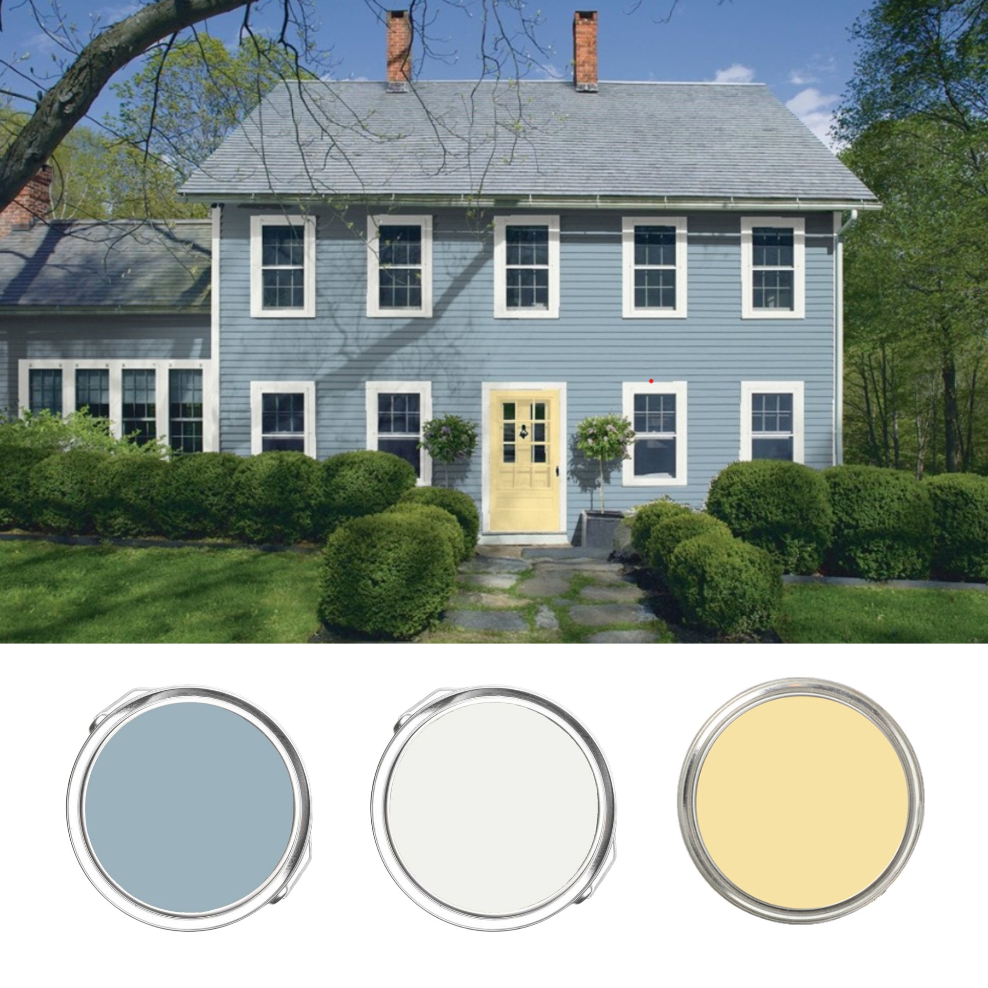 Benjamin Moore Coastal Blue Exterior House Color Front Door Paint ...