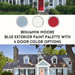 Benjamin Moore Coastal Blue Exterior House Color Front Door Paint ...