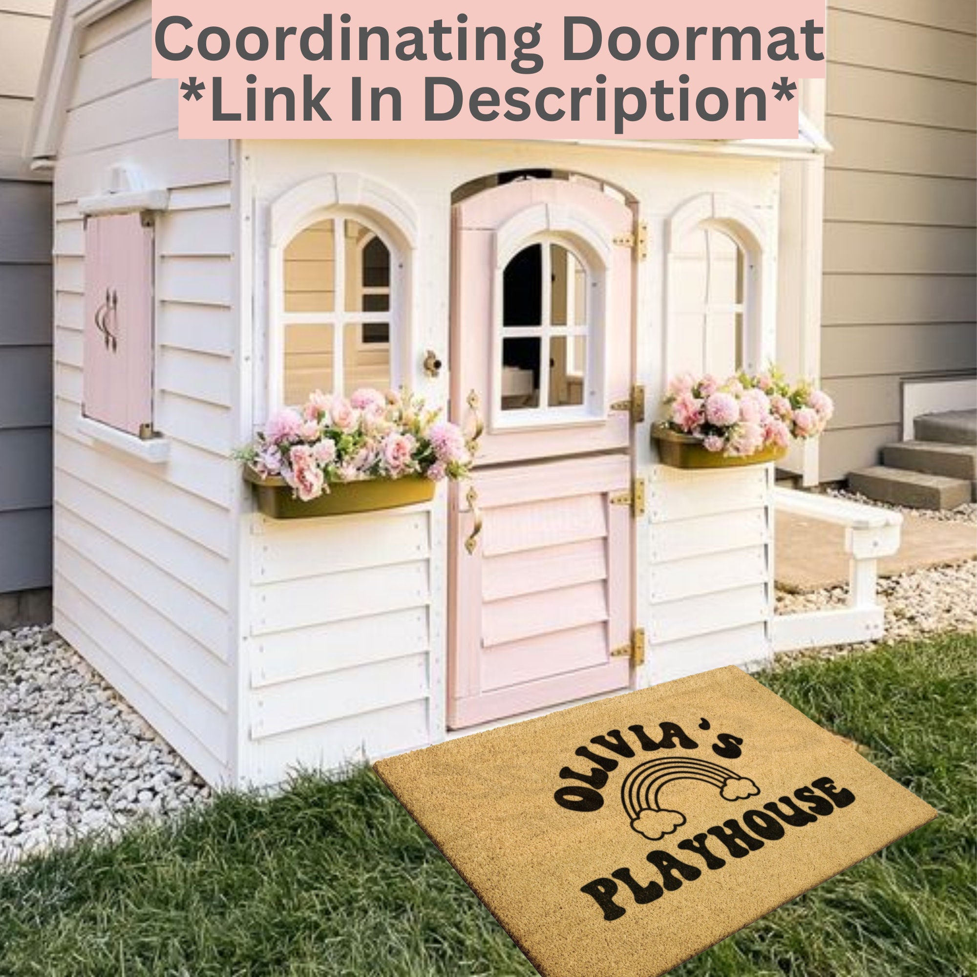 Personalized Playhouse Sign Playroom Wall Decor Playhouse Decor Kids ...