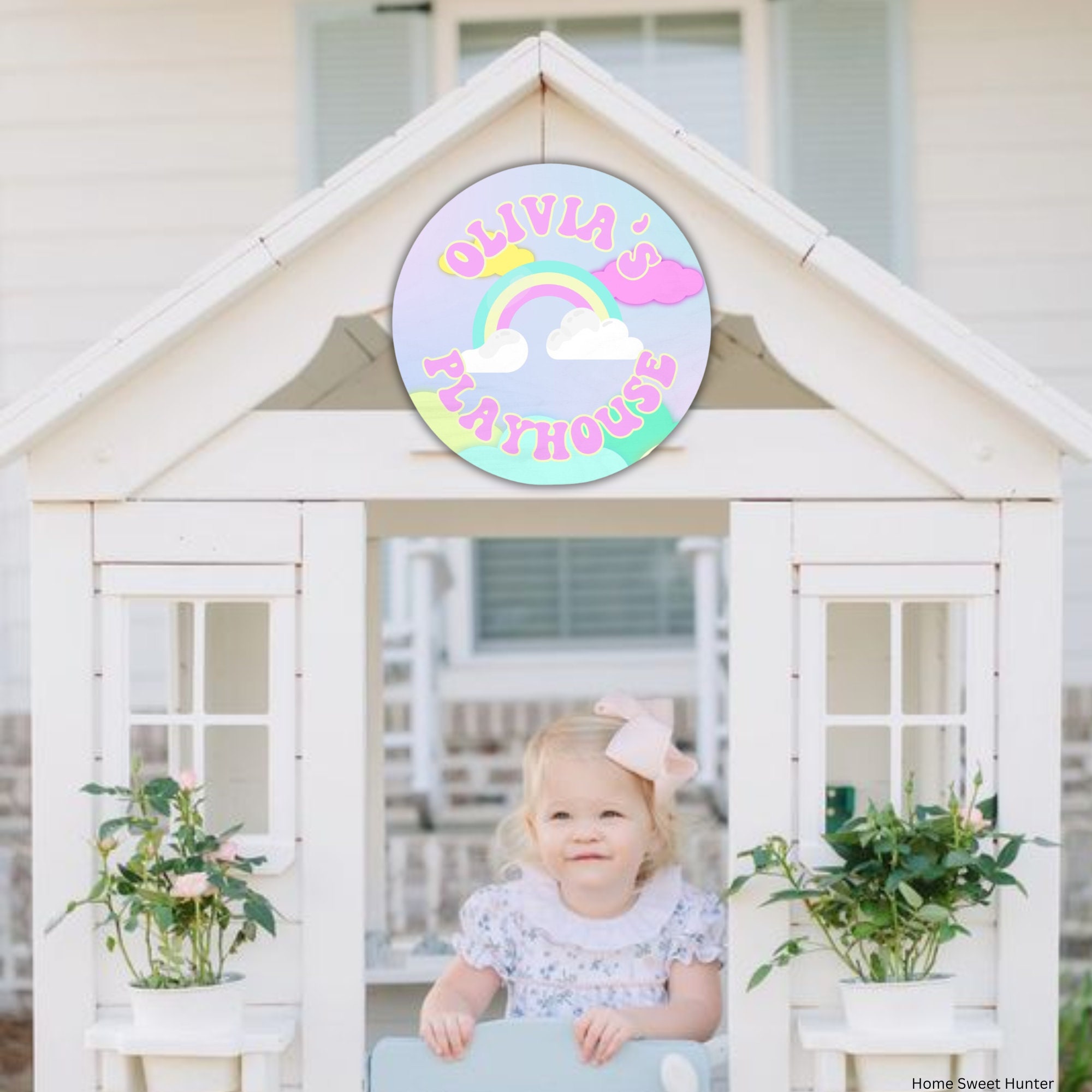 Personalized Playhouse Sign Playroom Wall Decor Playhouse Decor Kids ...