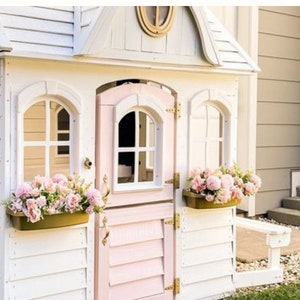 Playhouse Welcome Sign Personalized Princess Castle Flag Custom Rainbow ...