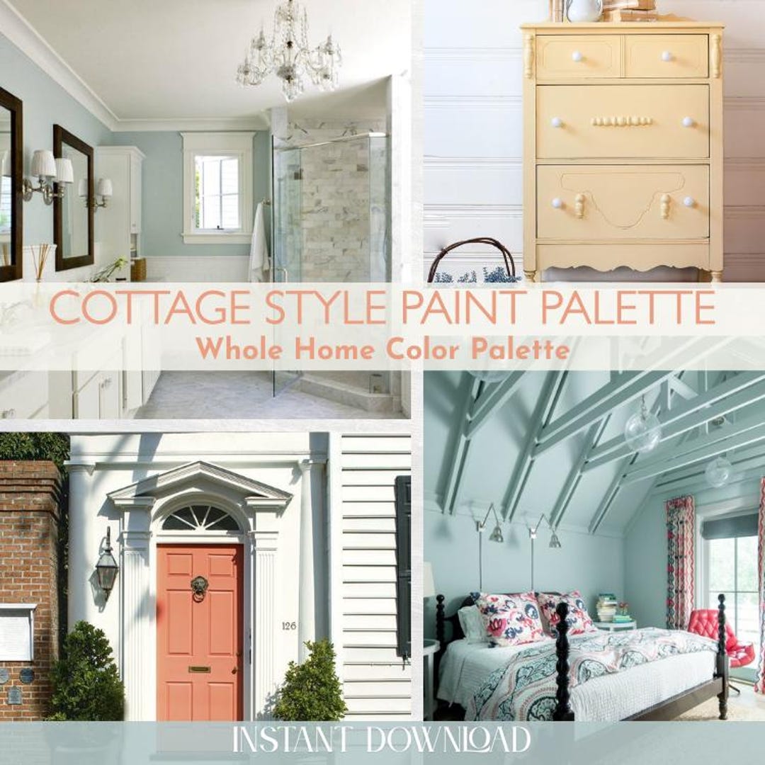 Cottage Paint Palette 2025 Cottage Color Scheme Benjamin Moore Country ...